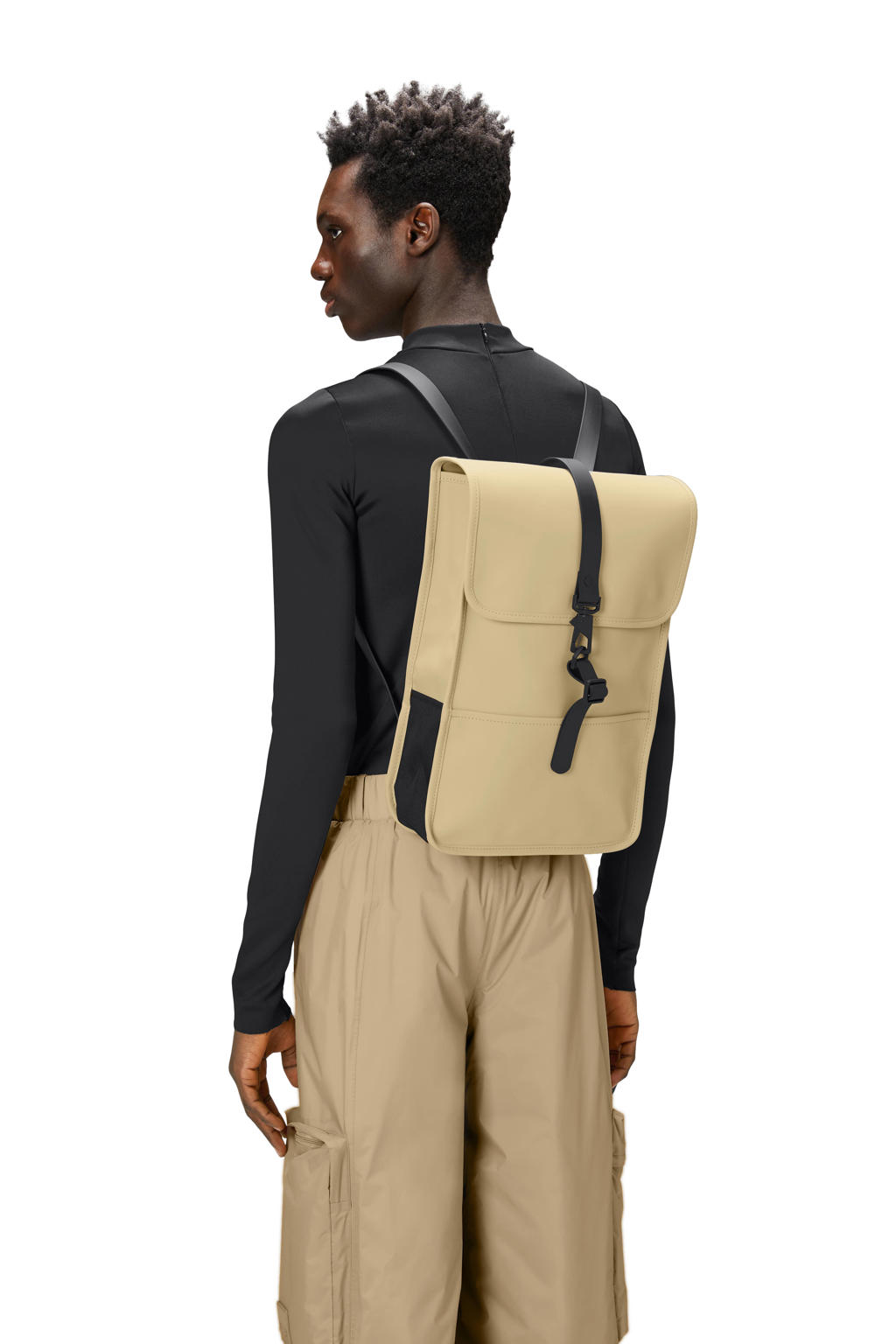 Rains rugzak Backpack Mini W3 beige | wehkamp