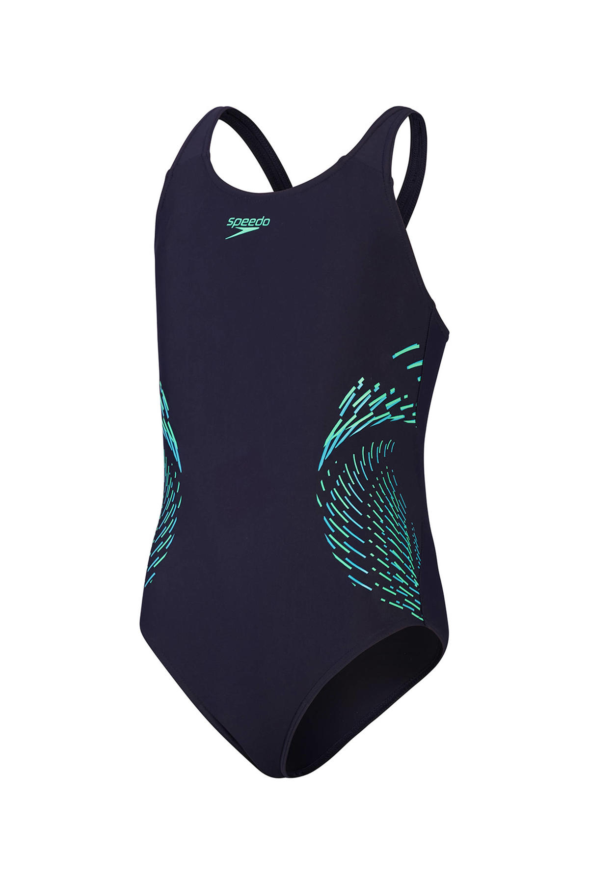 Speedo EnduraFlex sportbadpak Plastisol donkerblauw/turquoise | wehkamp