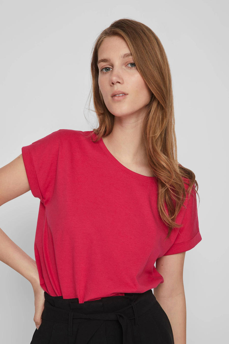 Rode t-shirts voor dames online kopen? | Morgen in huis | Wehkamp