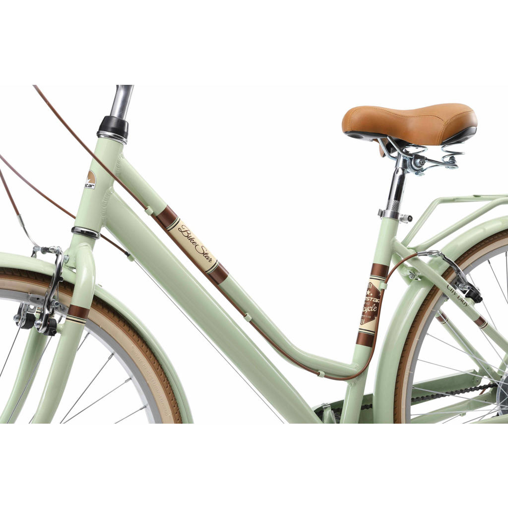 BikeStar retro damesfiets, 28 inch, 7 sp derailleur, mint | wehkamp