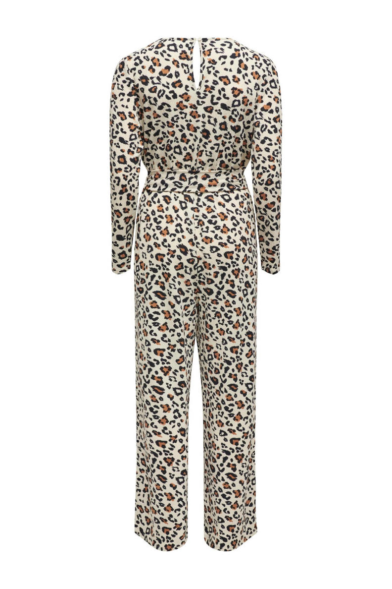 ONLY jumpsuit ONLPAULINE met panterprint zand/bruin/zwart | wehkamp