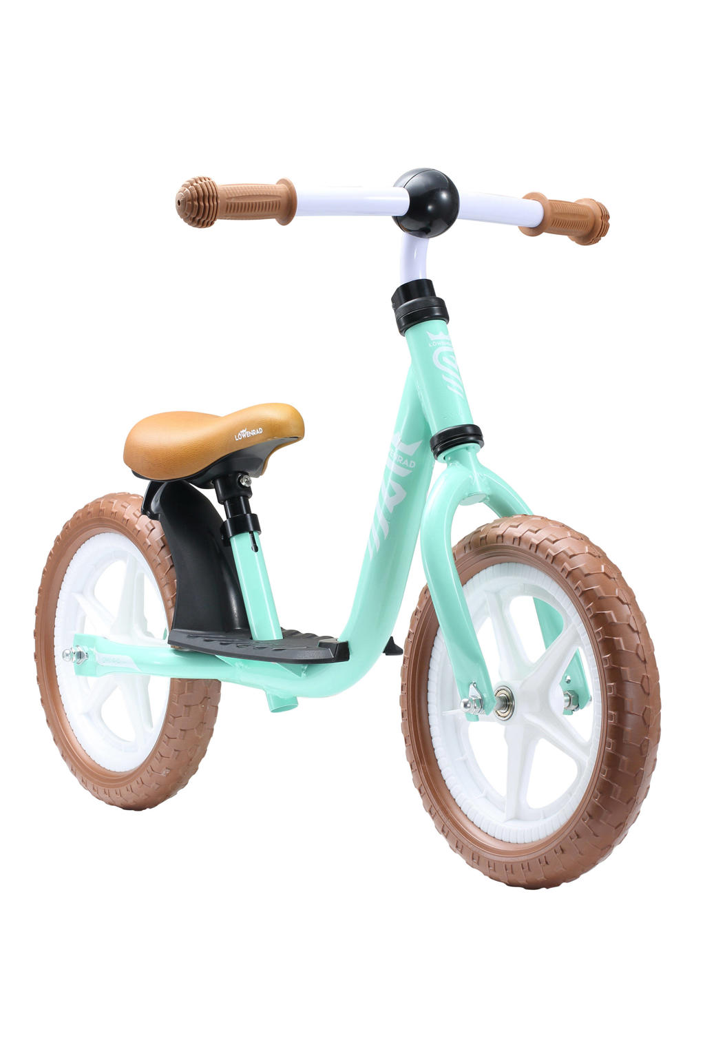Löwenrad 12 inch loopfiets met staplank, mint | wehkamp