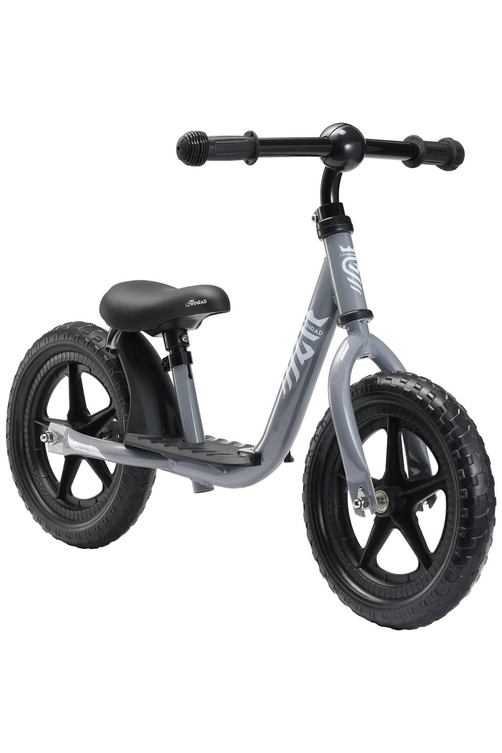 Löwenrad 12 inch loopfiets met staplank, zwart | wehkamp