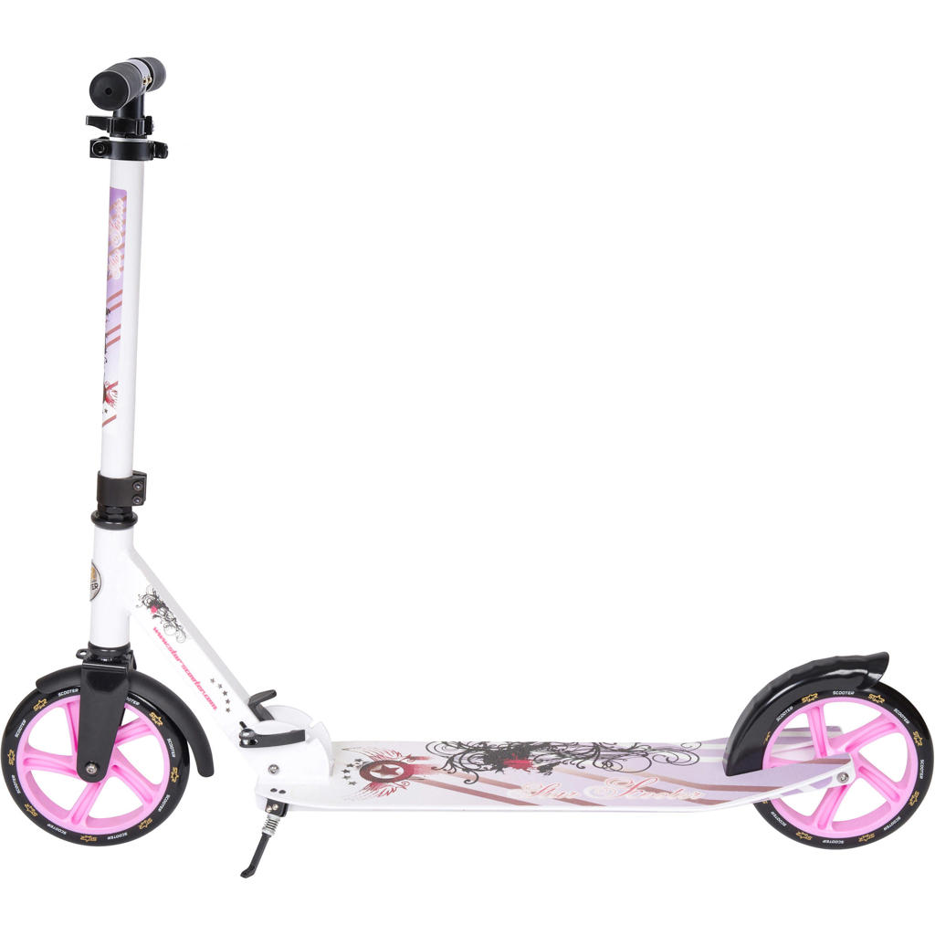 STAR SCOOTER Alu City vouwbaar 205mm XXL staplank, wit / lila | wehkamp