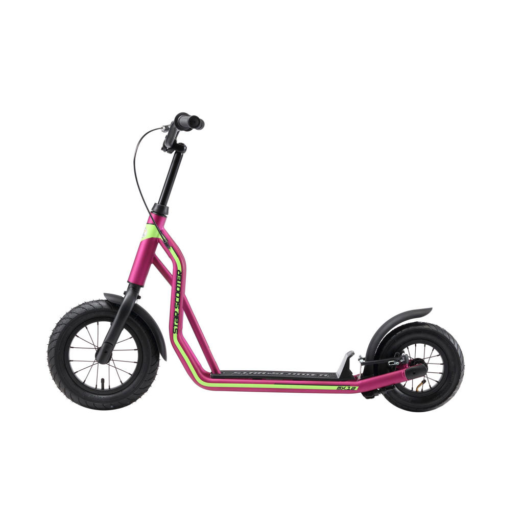 STAR SCOOTER Autoped, 12 inch + 10 inch, donkerroze | wehkamp