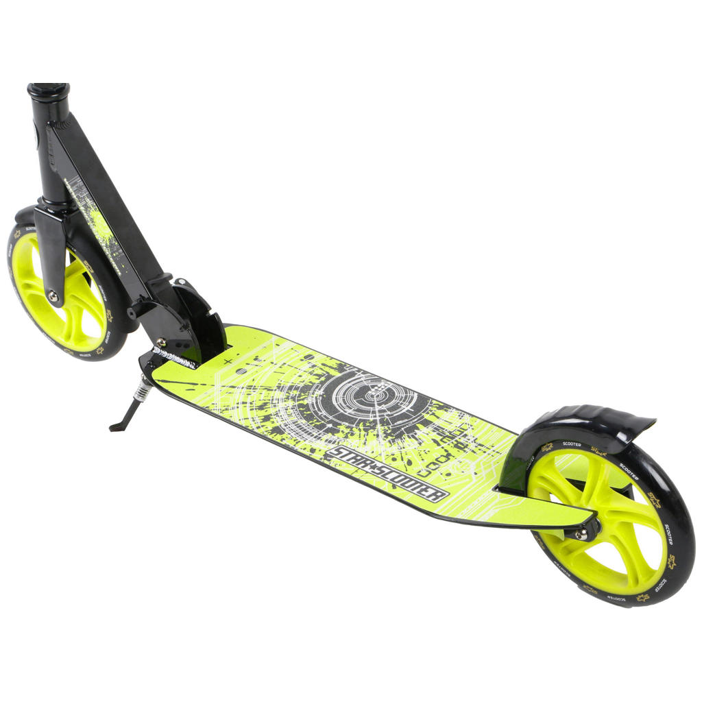 STAR SCOOTER Alu City vouwbaar 205mm XXL staplank, zwart / groen | wehkamp