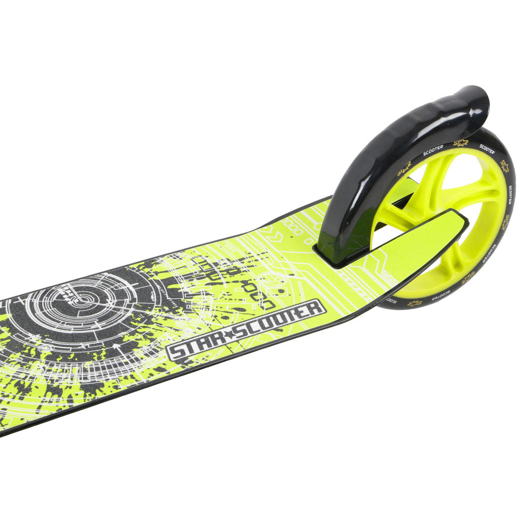 STAR SCOOTER Alu City vouwbaar 205mm XXL staplank, zwart / groen | wehkamp
