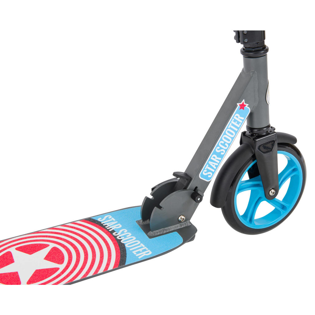 STAR SCOOTER Alu City vouwbaar 205mm XXL staplank, grijs / blauw | wehkamp