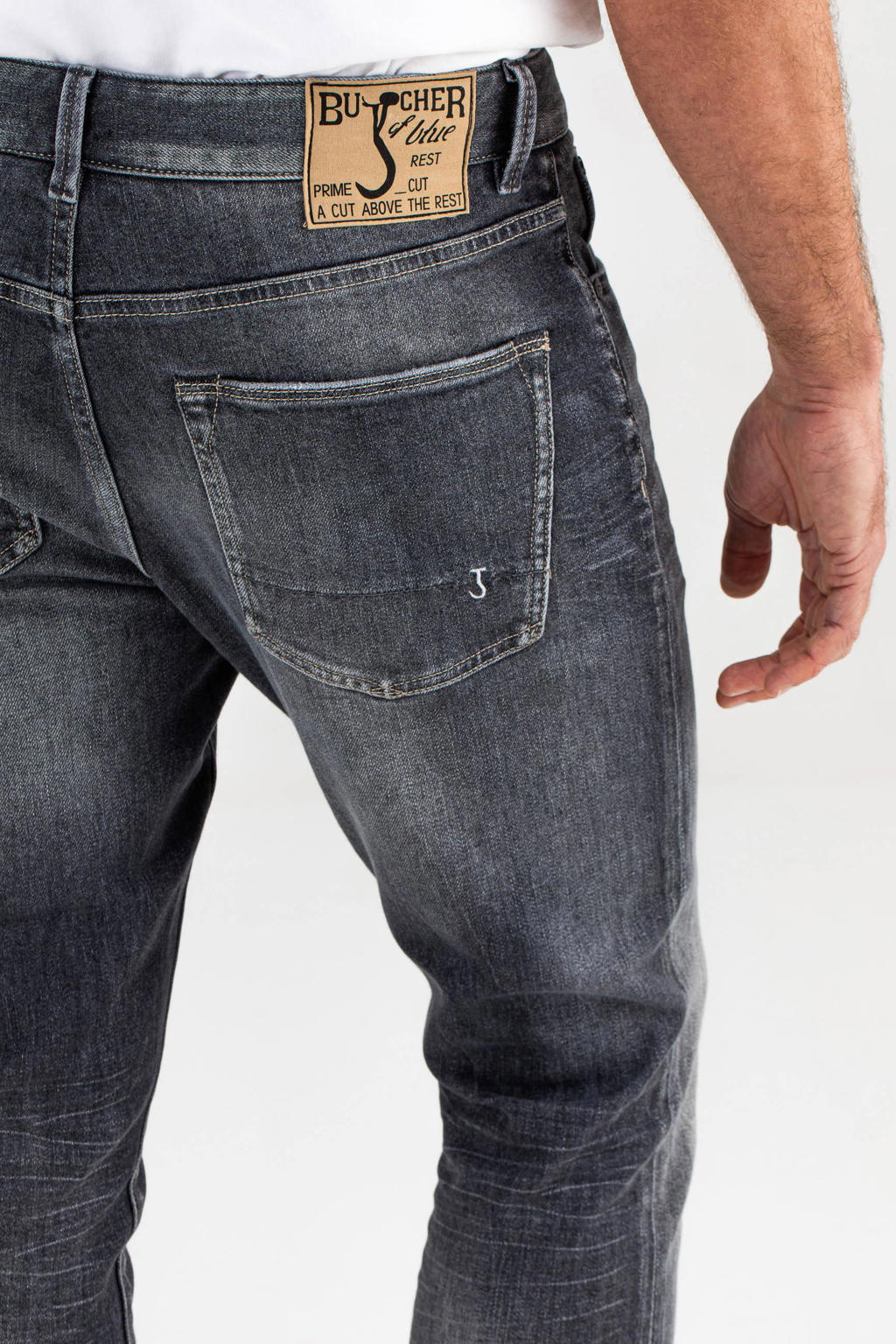 Butcher of Blue slim fit jeans Sacramento dk grey aged | wehkamp
