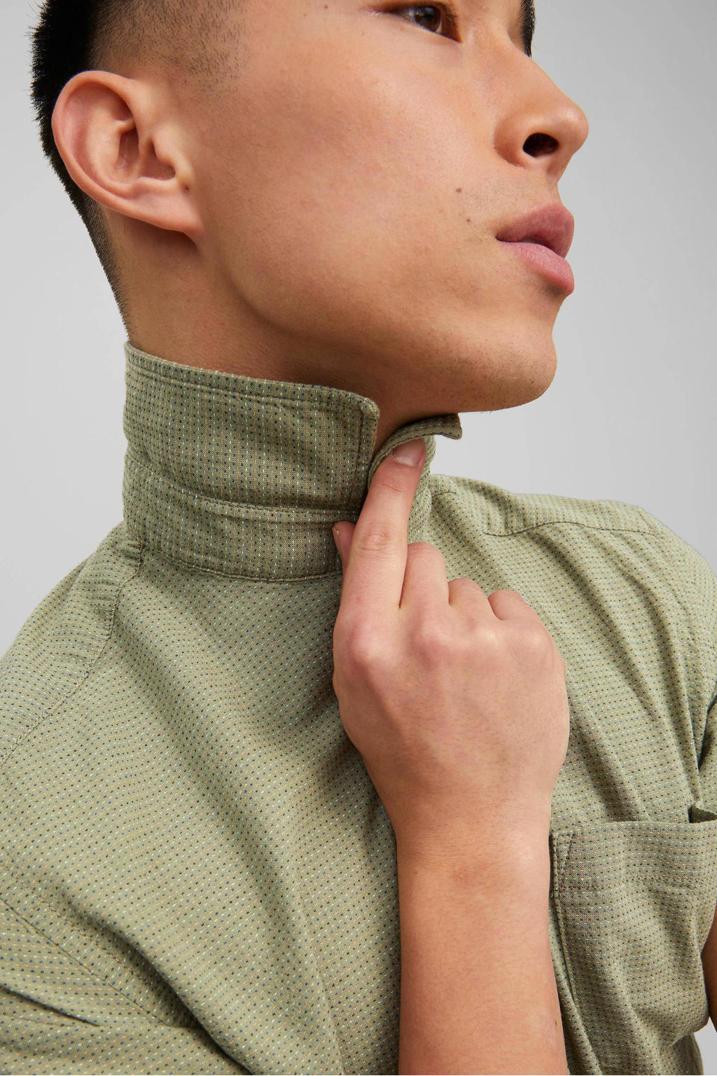 JACK & JONES ORIGINALS geruit regular fit overhemd JORABEL olijfgroen ... JACK & JONES ORIGINALS geruit regular fit overhemd JORABEL olijfgroen ...
