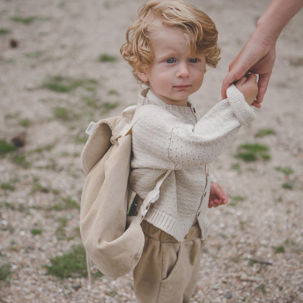 Koeka Oddi corduroy rugzak beige | wehkamp