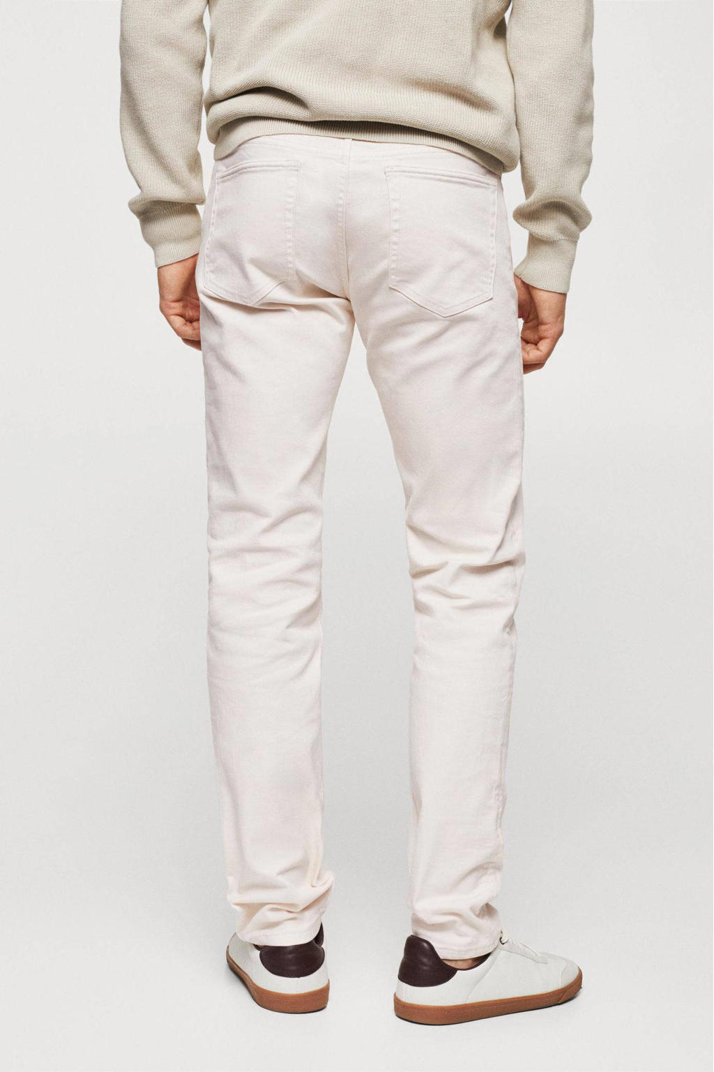 Mango Man slim fit jeans 99% KATOEN, 1% ELASTOMEER ecru | wehkamp