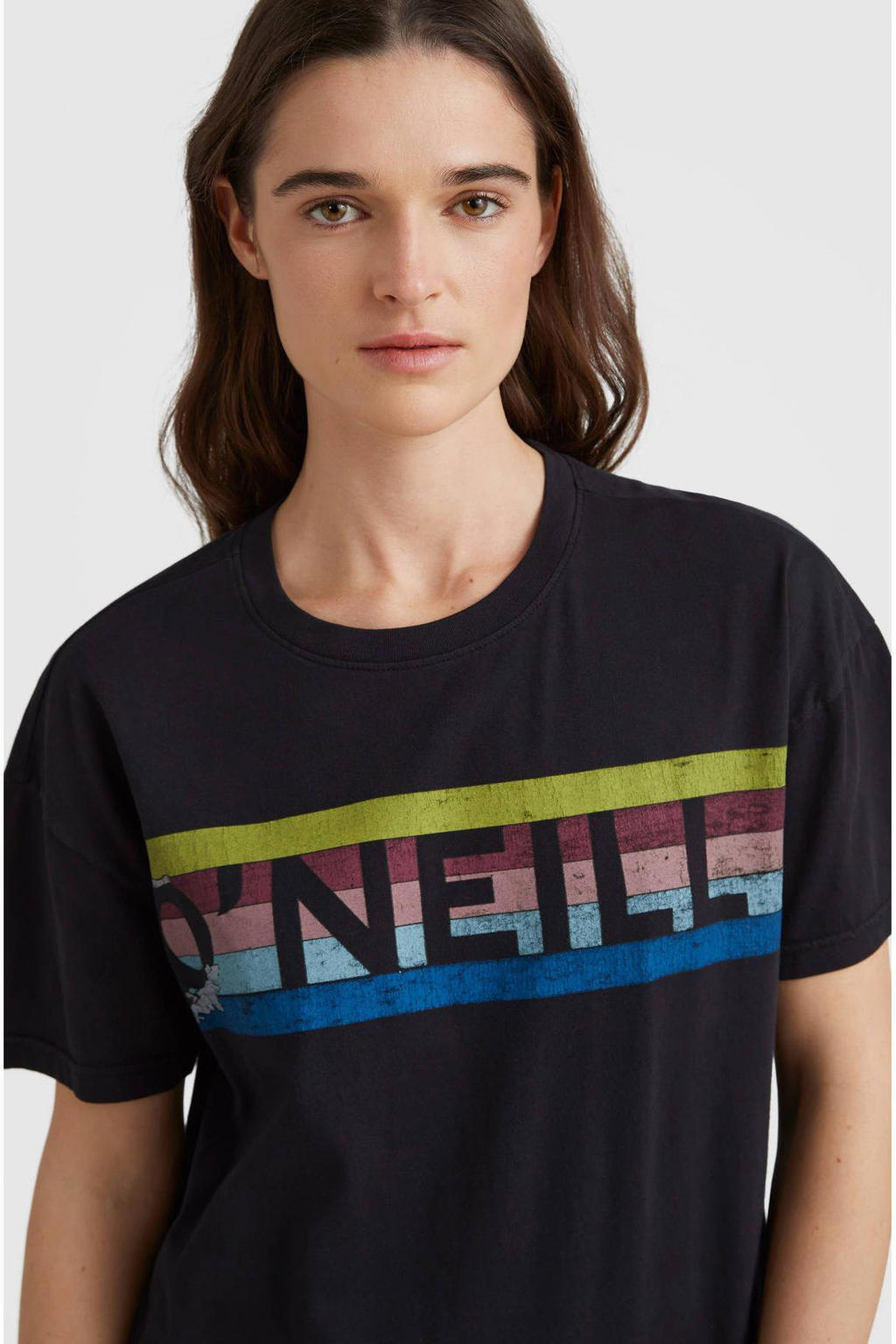 O'Neill T-shirt met logo zwart | wehkamp