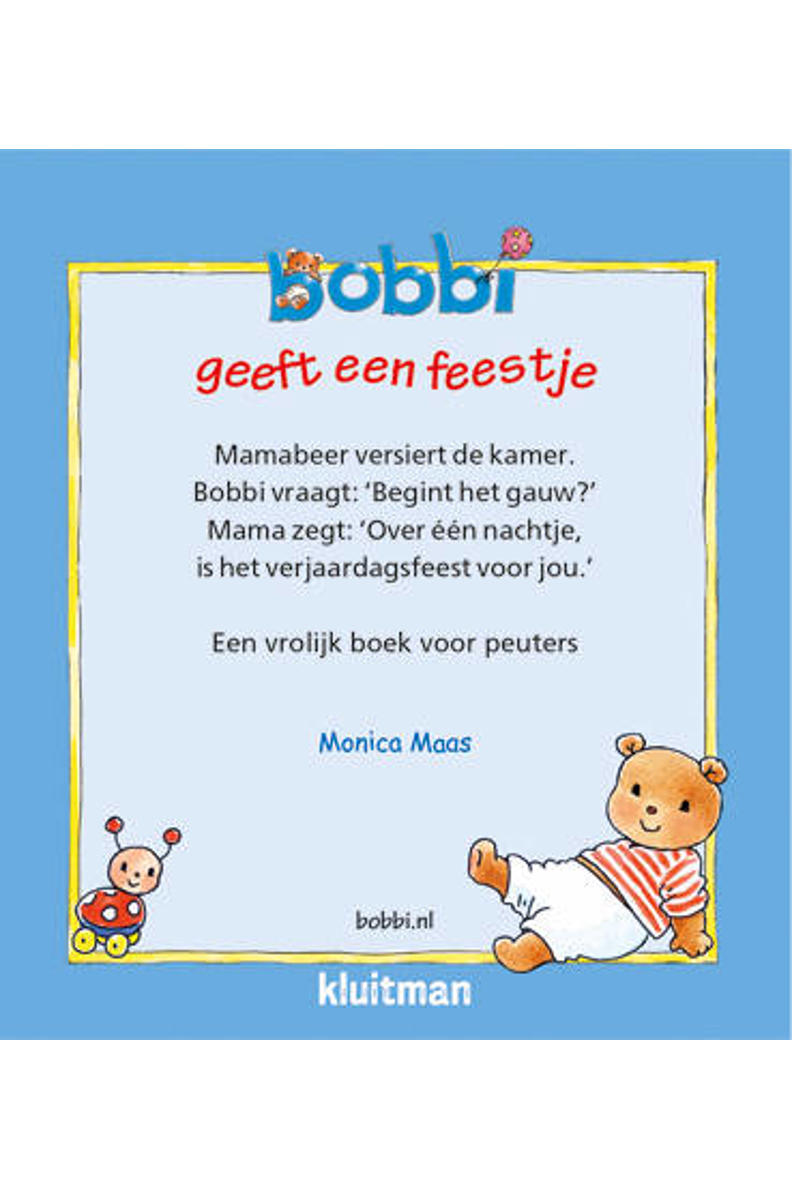 Monica Maas Bobbi: Bobbi geeft een feestje uitdeelboekjes | wehkamp