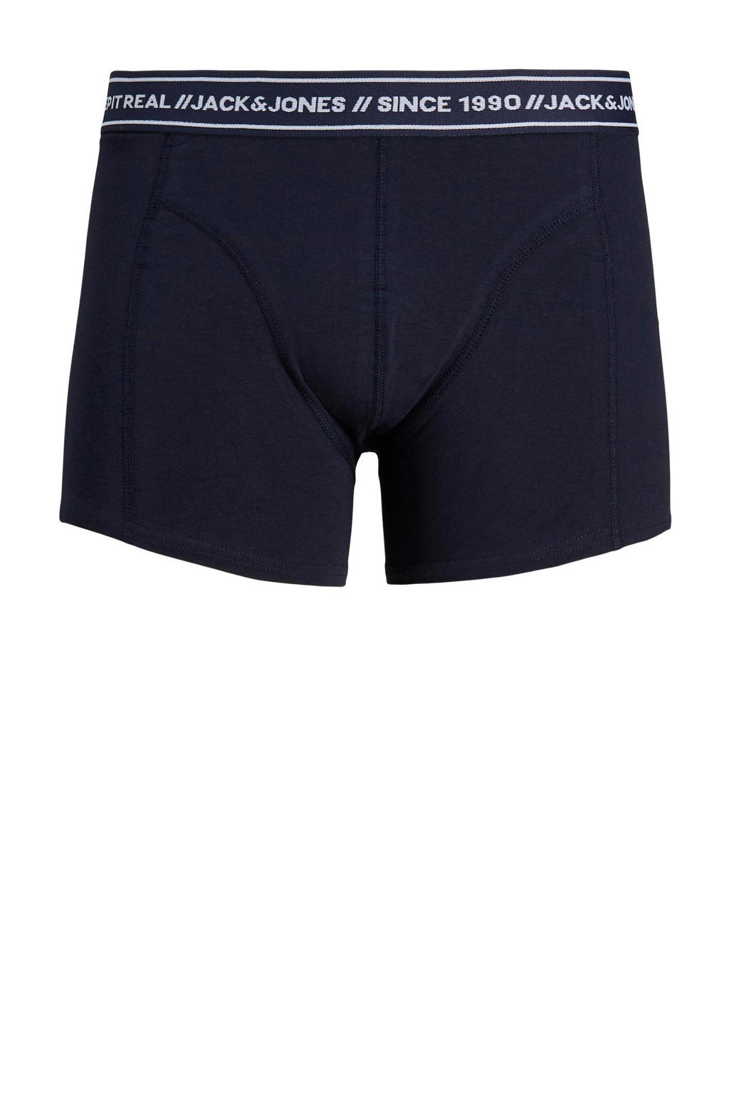 JACK & JONES JUNIOR boxershort JACTEXT - set van 3 rood/donkerblauw/zwart | wehkamp