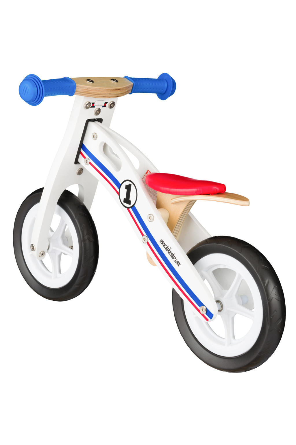 BikeStar houten loopfiets, 12 inch, wit | wehkamp