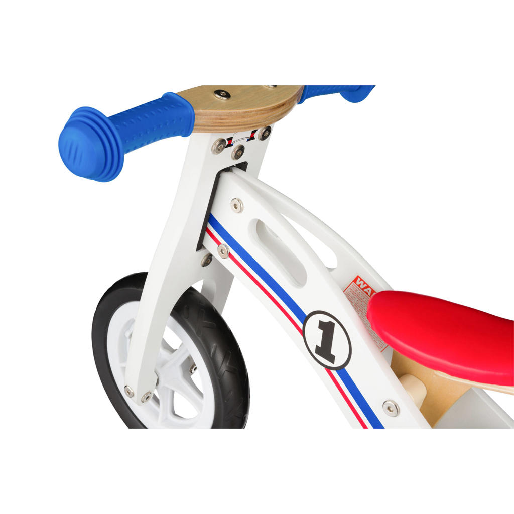 BikeStar houten loopfiets, 12 inch, wit | wehkamp