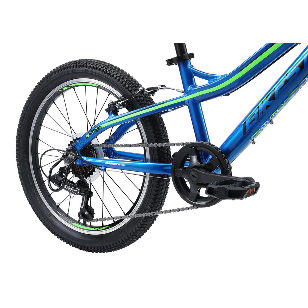 BikeStar MTB kinderfiets 20 inch blauw /groen, 7 speed | wehkamp