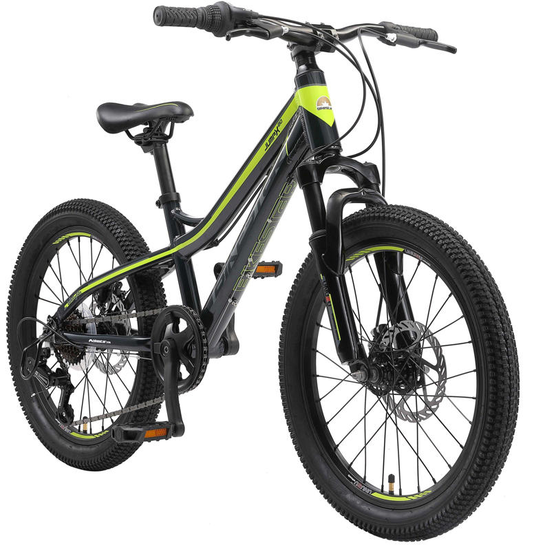 BikeStar MTB kinderfiets 20 inch zwart /groen, 7 speed | wehkamp