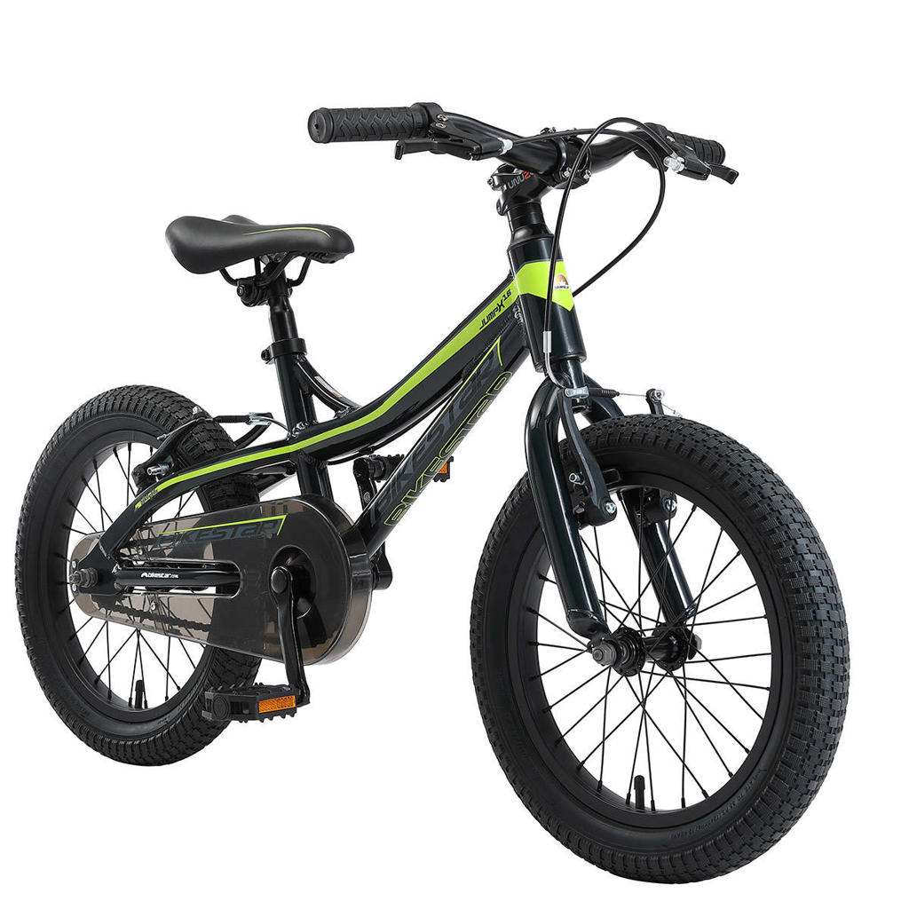 BikeStar Mountainbike alu kinderfiets 16 inch zwart /groen | wehkamp