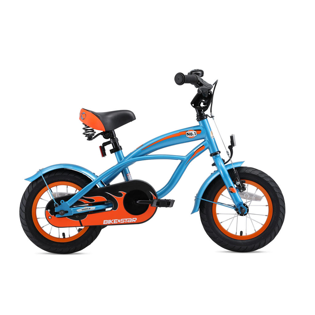 BikeStar Cruiser kinderfiets 12 inch blauw | wehkamp