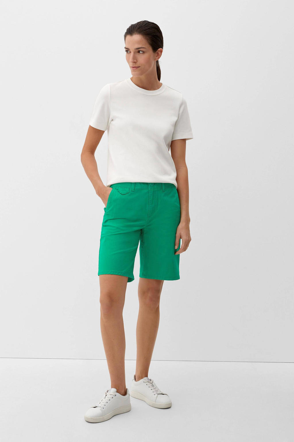 s.Oliver regular fit short groen | wehkamp