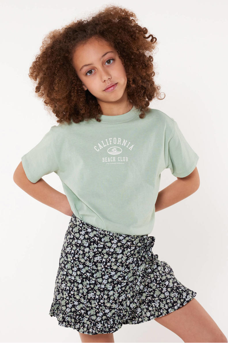 America Today T-shirt Estelle Jr met printopdruk mintgroen | wehkamp