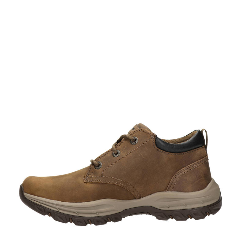 Skechers Knowlson Relaxed Fit gewaxt nubuck wandelschoenen bruin | wehkamp