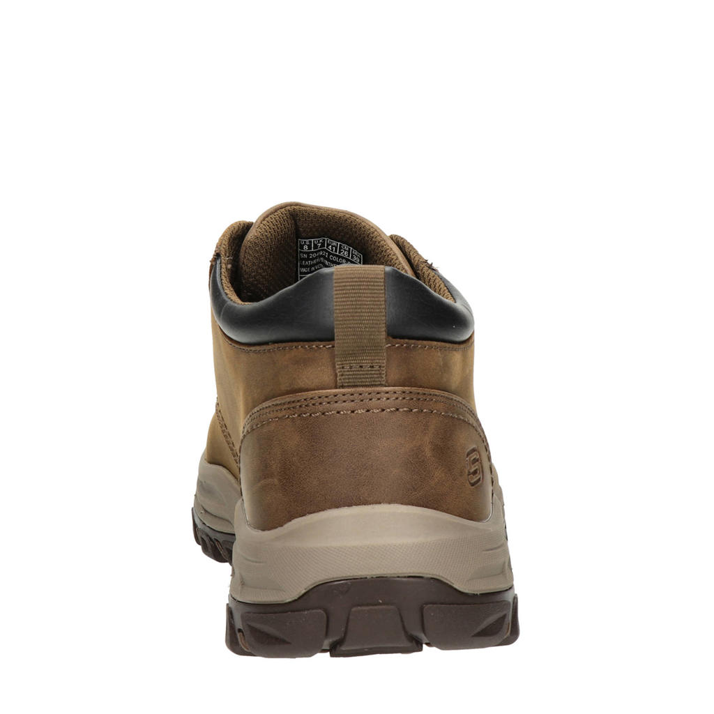 Skechers Knowlson Relaxed Fit gewaxt nubuck wandelschoenen bruin | wehkamp