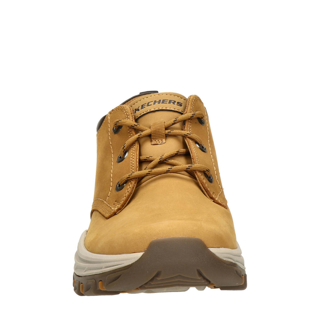 Skechers Knowlson Relaxed Fit gewaxt nubuck wandelschoenen cognac | wehkamp
