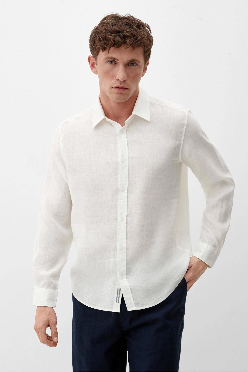 s.Oliver regular fit overhemd wit | wehkamp