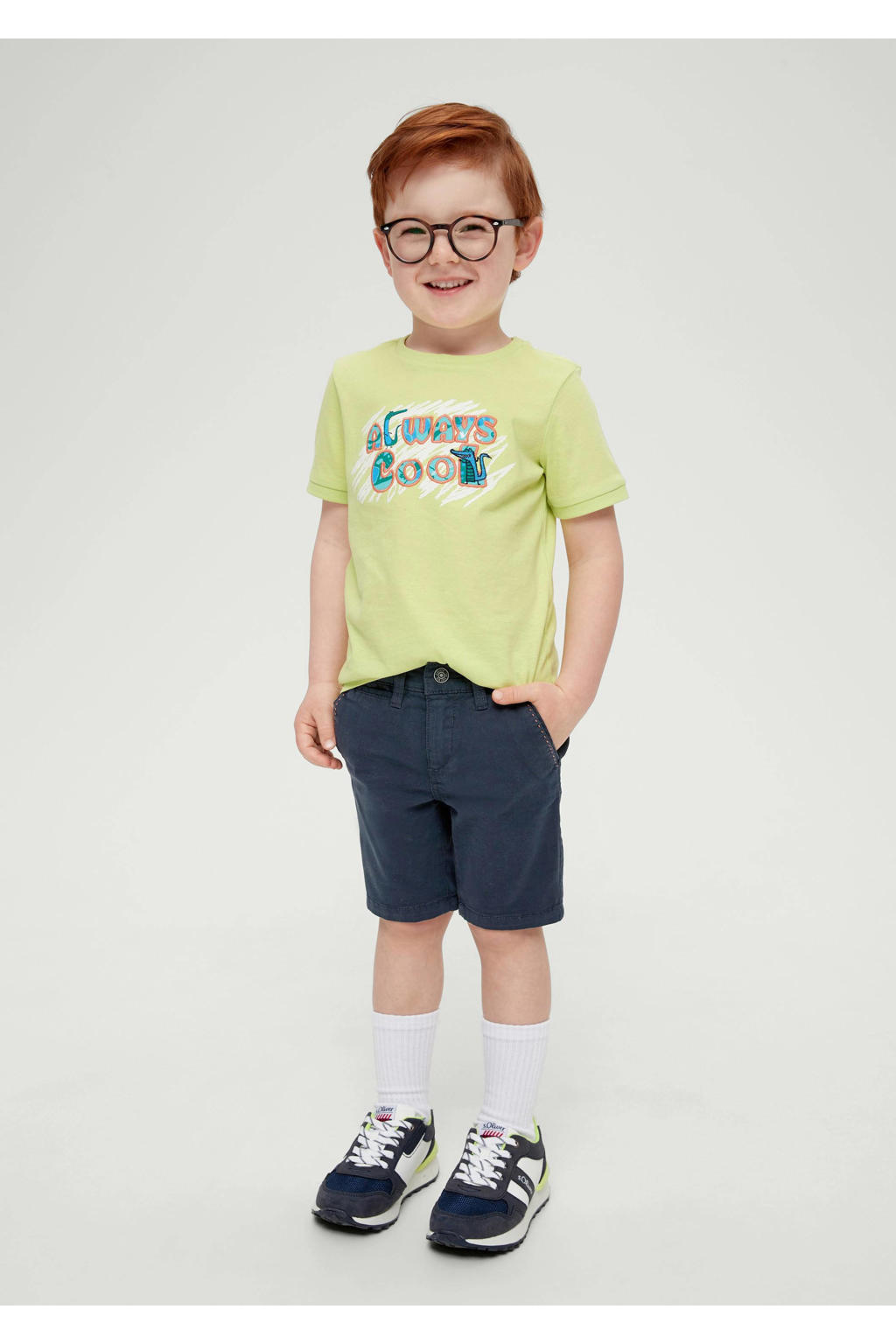 s.Oliver slim fit short Brad blauw | wehkamp