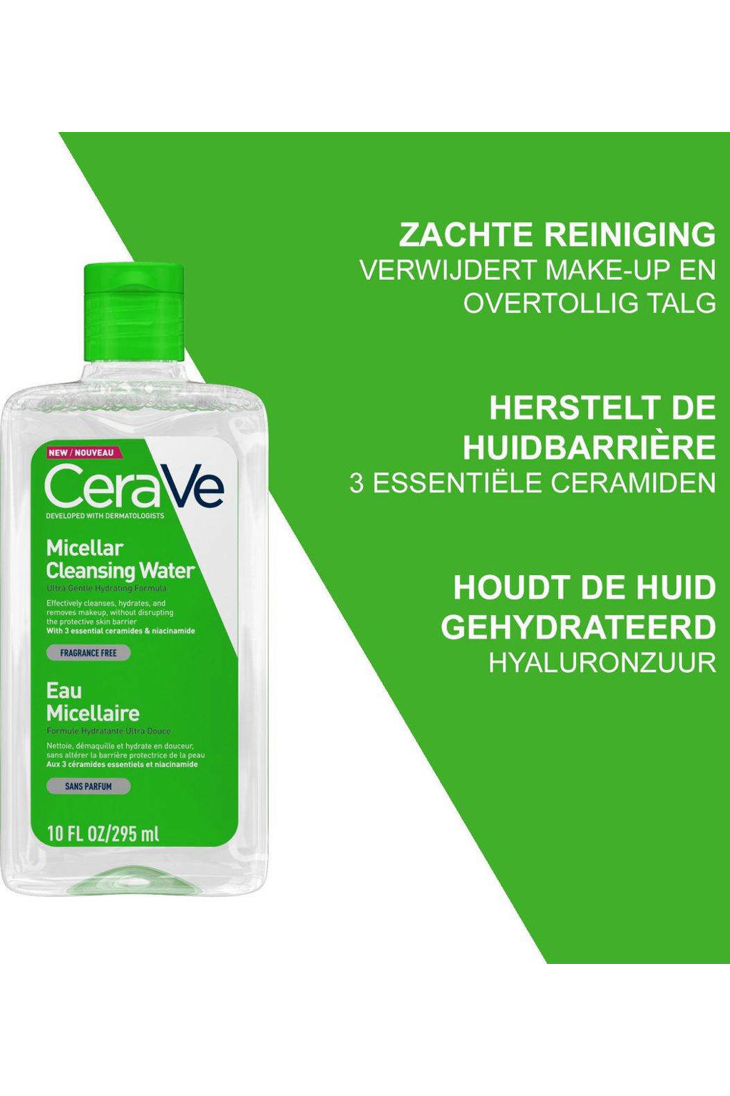 CeraVe hydraterende micellair water met hyaluronzuur | wehkamp