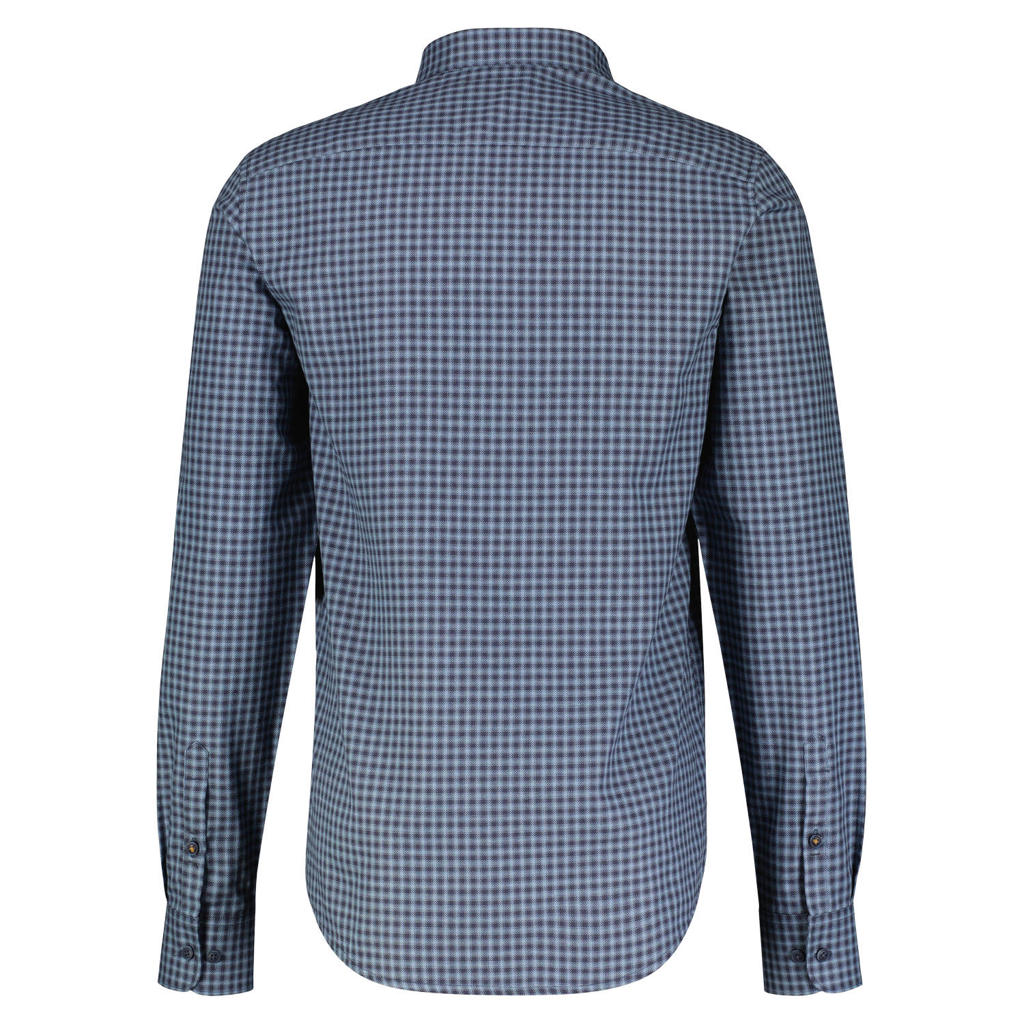 LERROS geruit regular fit overhemd blauw | wehkamp