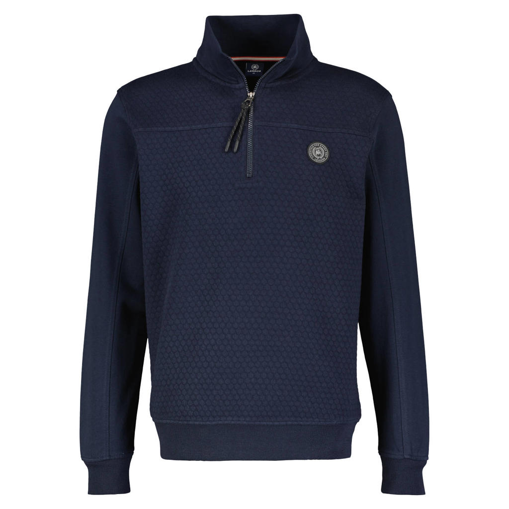 LERROS sweater met logo donkerblauw | wehkamp