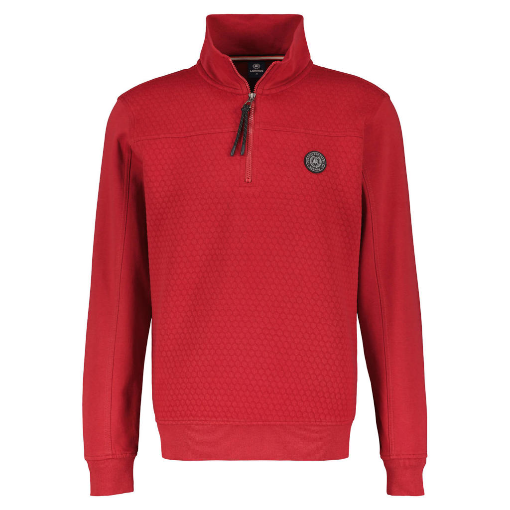 LERROS sweater met logo rood kopen? | Morgen in huis | wehkamp
