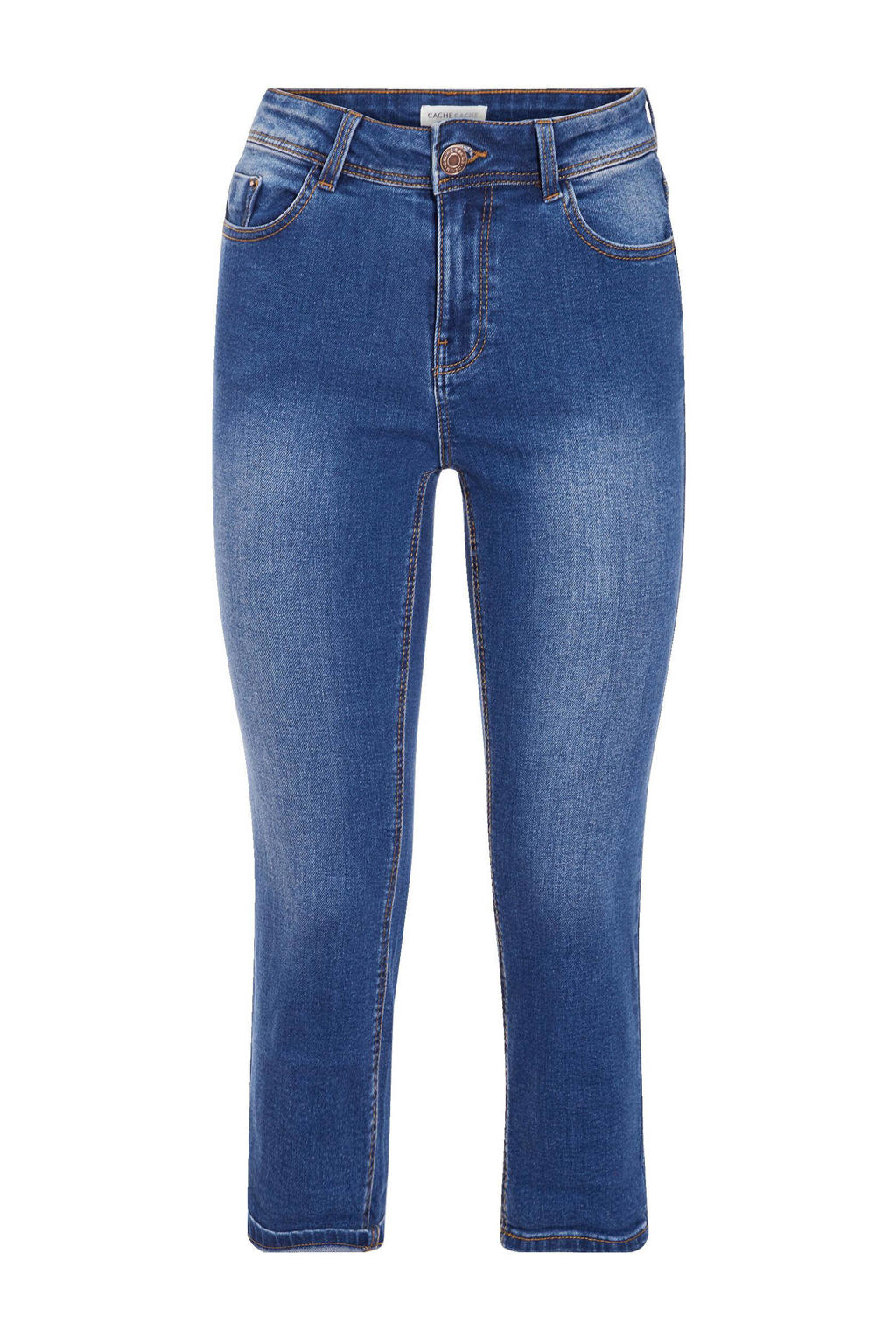 Cache Cache slim fit capri jeans dark blue | wehkamp