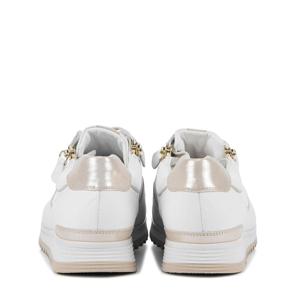 Hassia comfort leren sneakers wit | wehkamp