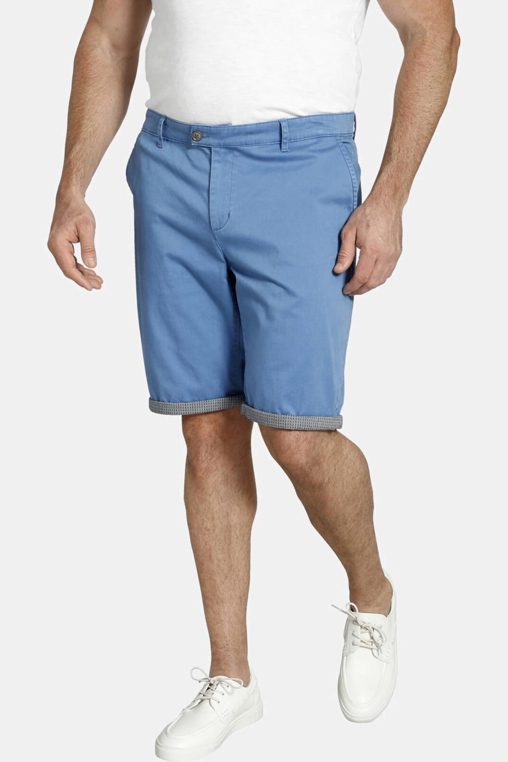 Charles Colby +FIT Collectie loose fit short BARON CIRK Plus Size blauw ...