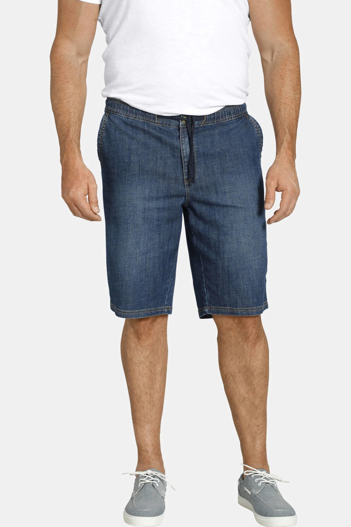 Charles Colby loose fit short BARON LAWSON Plus Size blauw | wehkamp