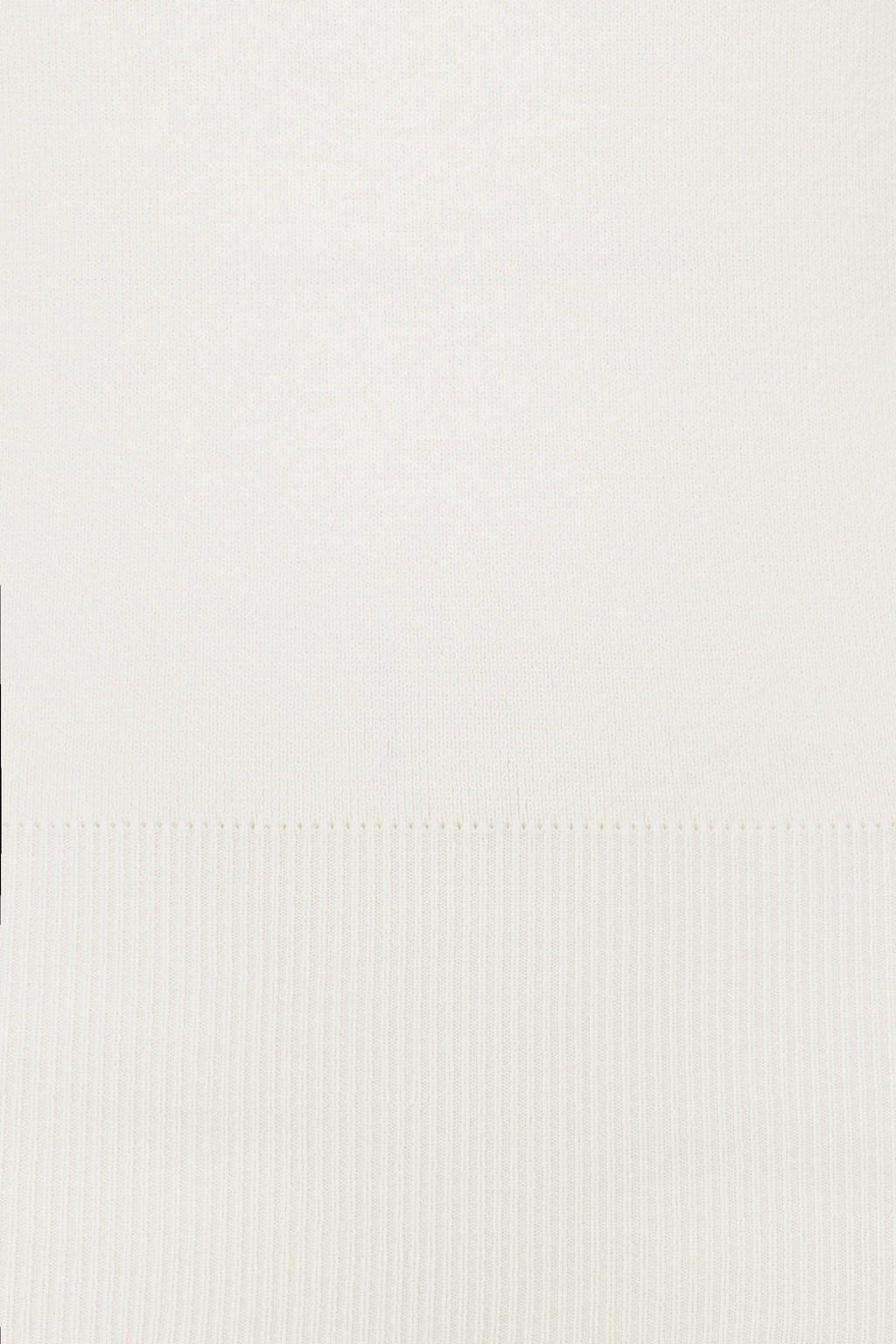 Claudia Sträter fijngebreide top met cut out ecru | wehkamp