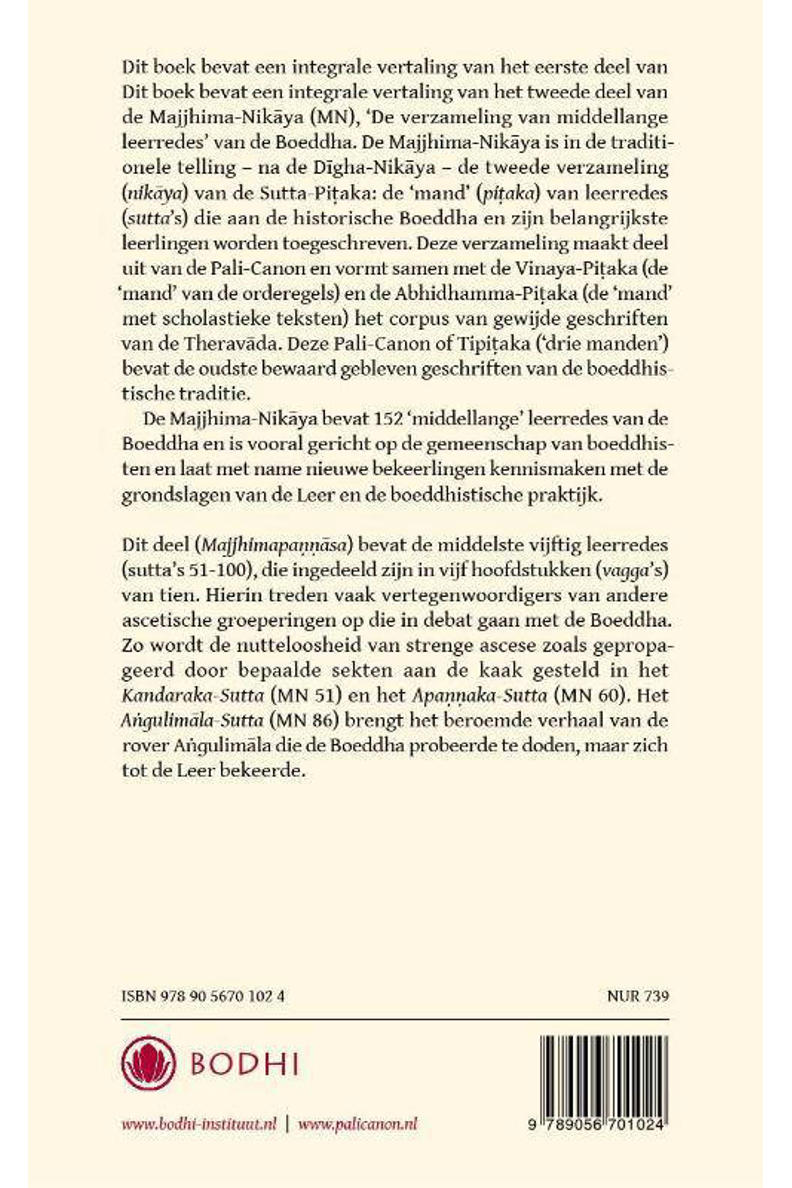 Pali-canon - Sutta Pitaka: Majjhima-Nikaya 2 De middelste vijftig ...