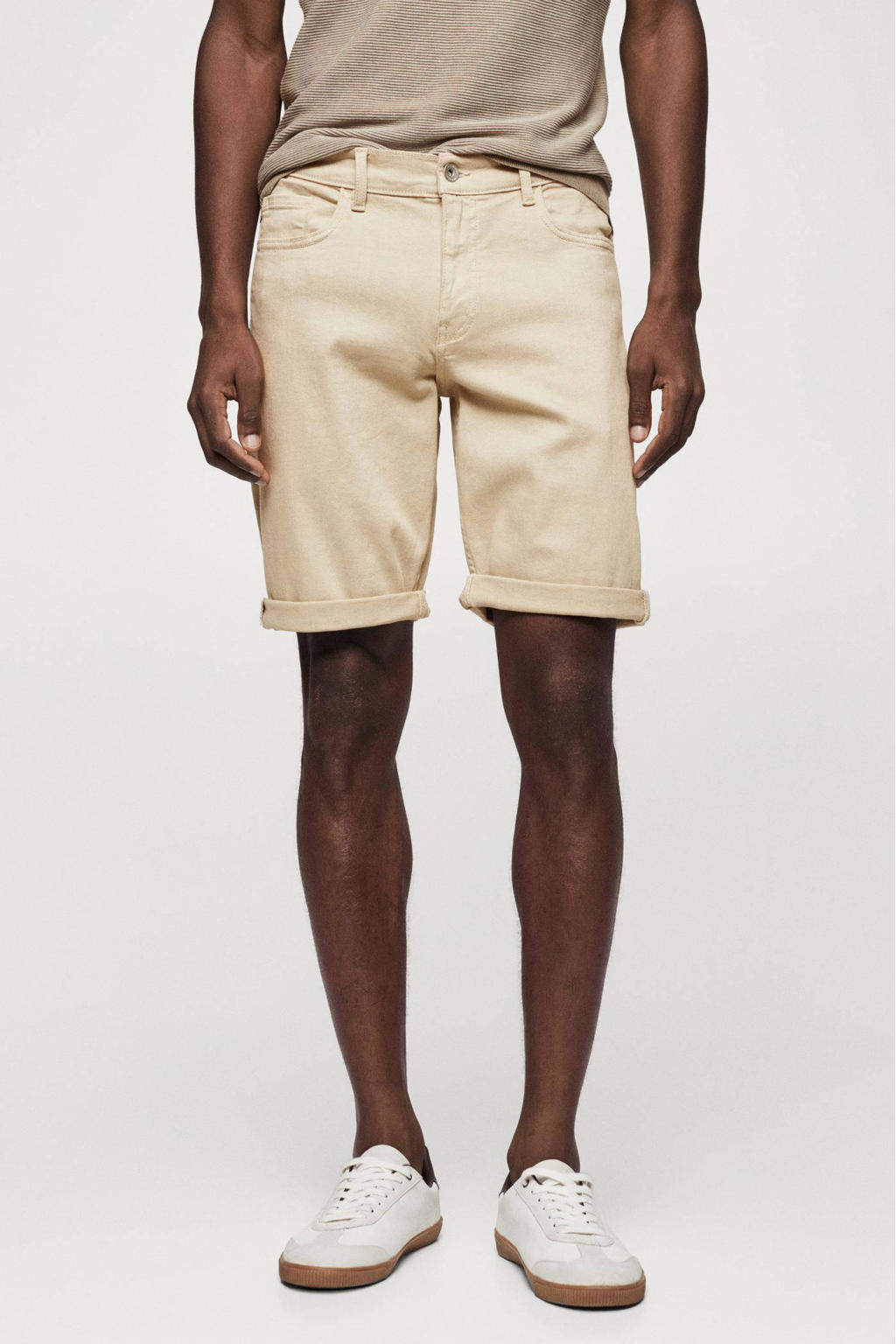 Mango Man regular fit short beige | wehkamp