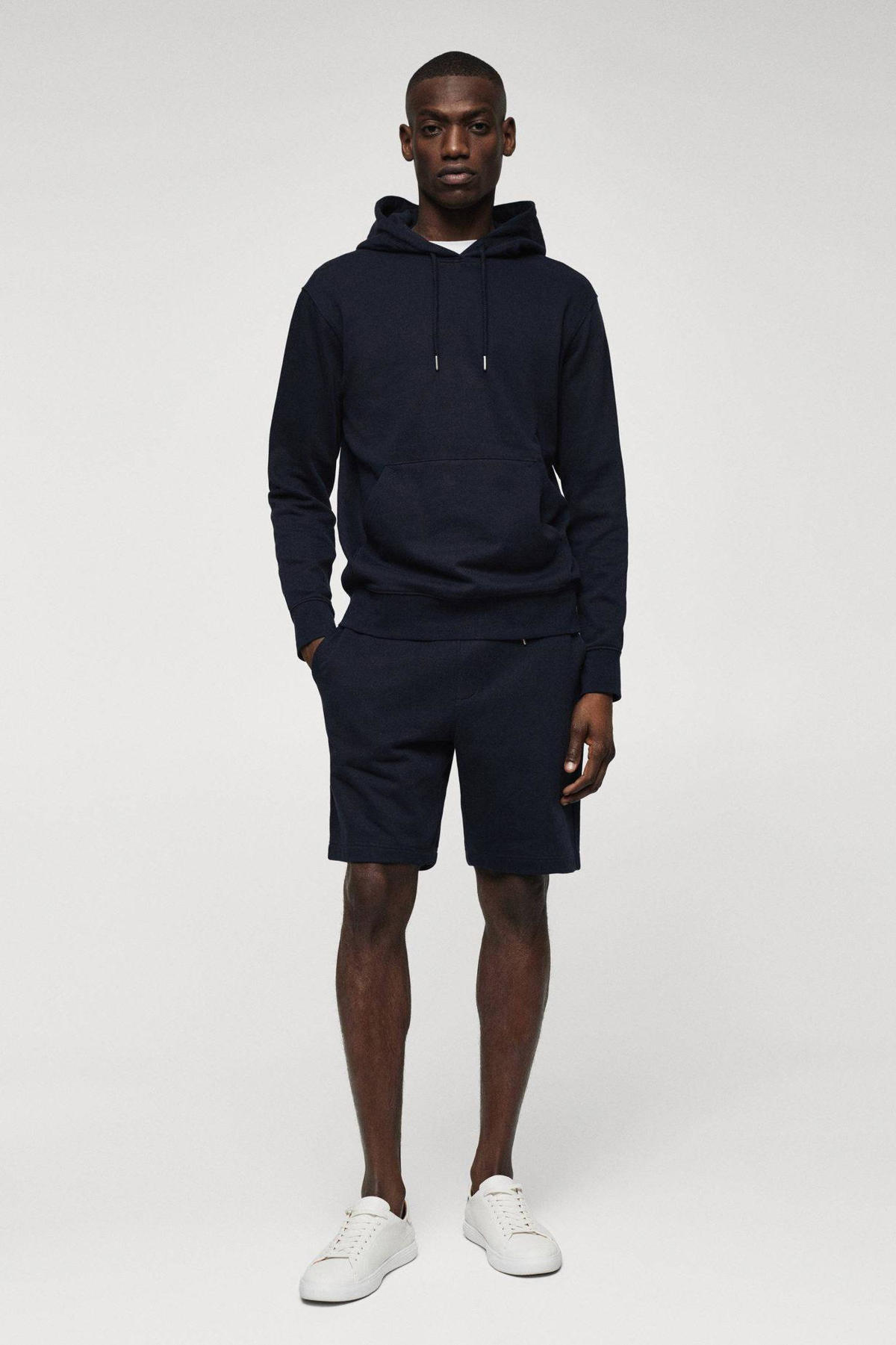 Mango Man regular fit short marineblauw | wehkamp