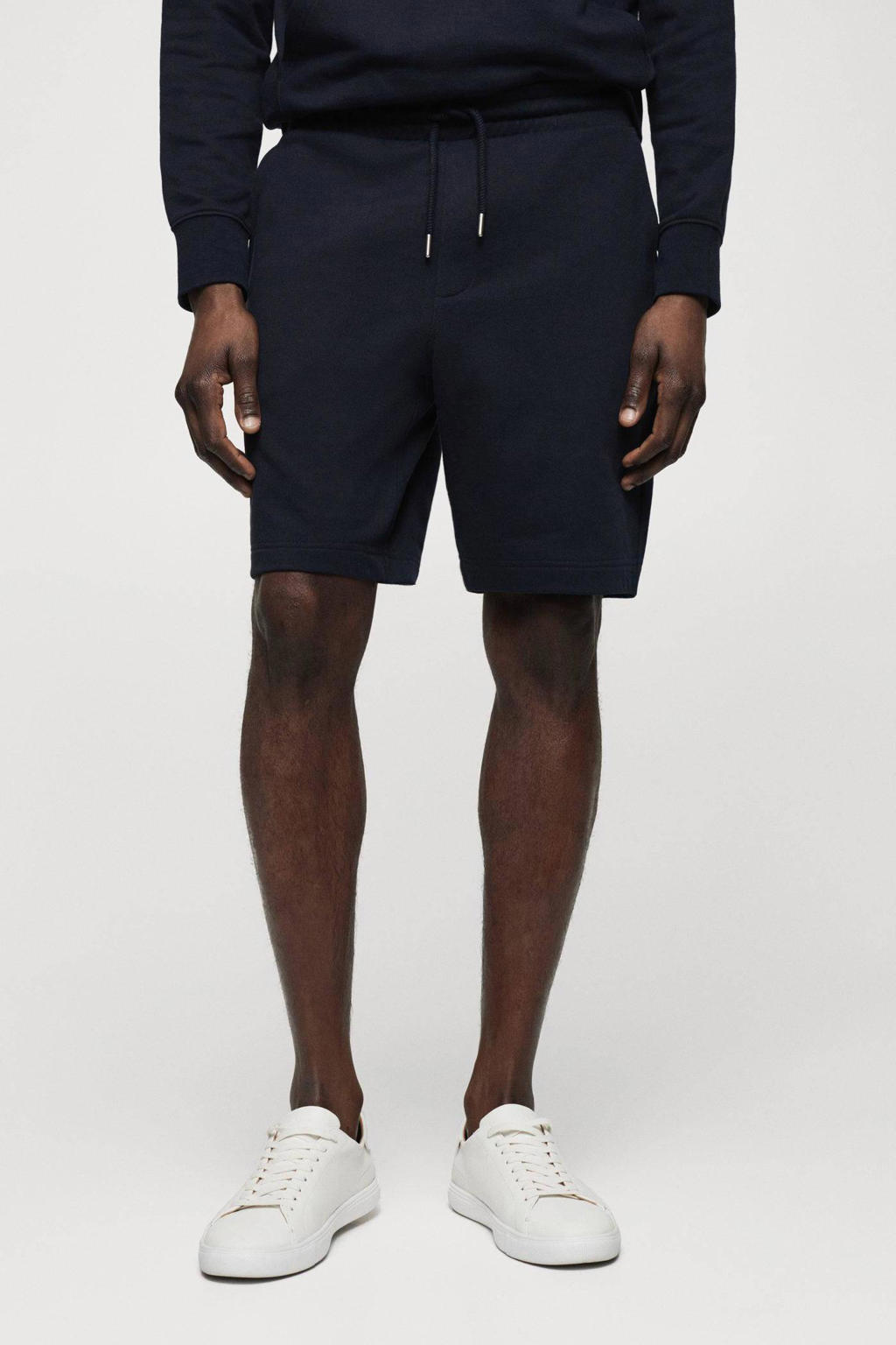 Mango Man regular fit short marineblauw | wehkamp
