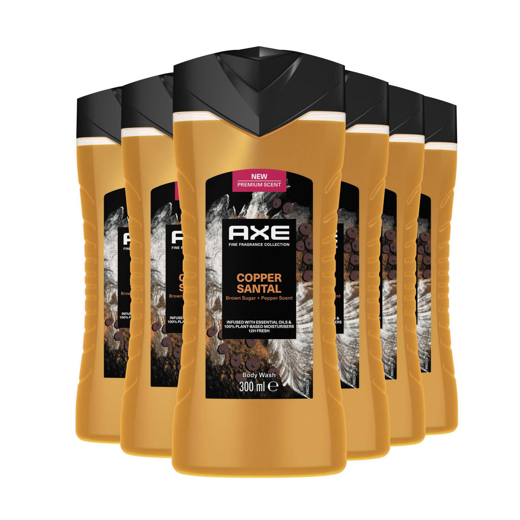 Axe Fine Fragrance Collection Copper Santal douchegel - 6 x 300 ml ...