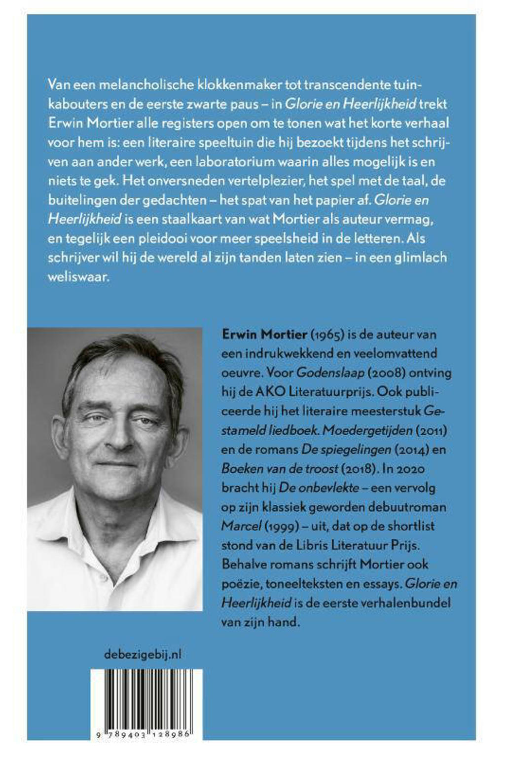 Erwin Mortier Glorie en heerlijkheid | wehkamp