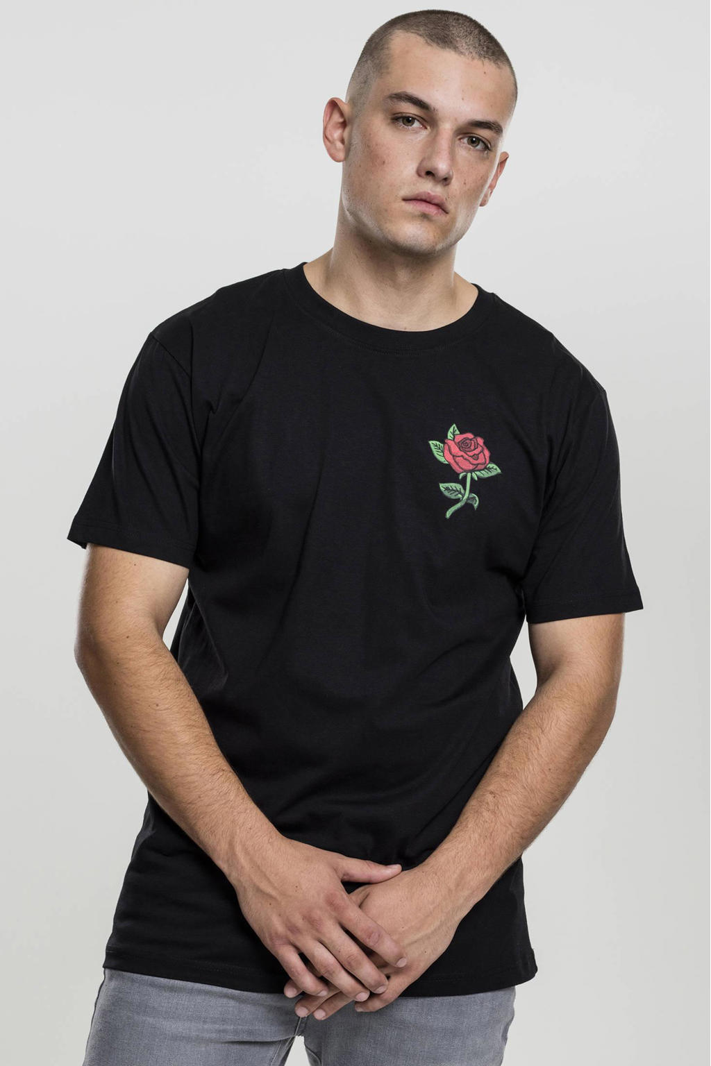 Mister Tee T-shirt Rose met printopdruk zwart | wehkamp