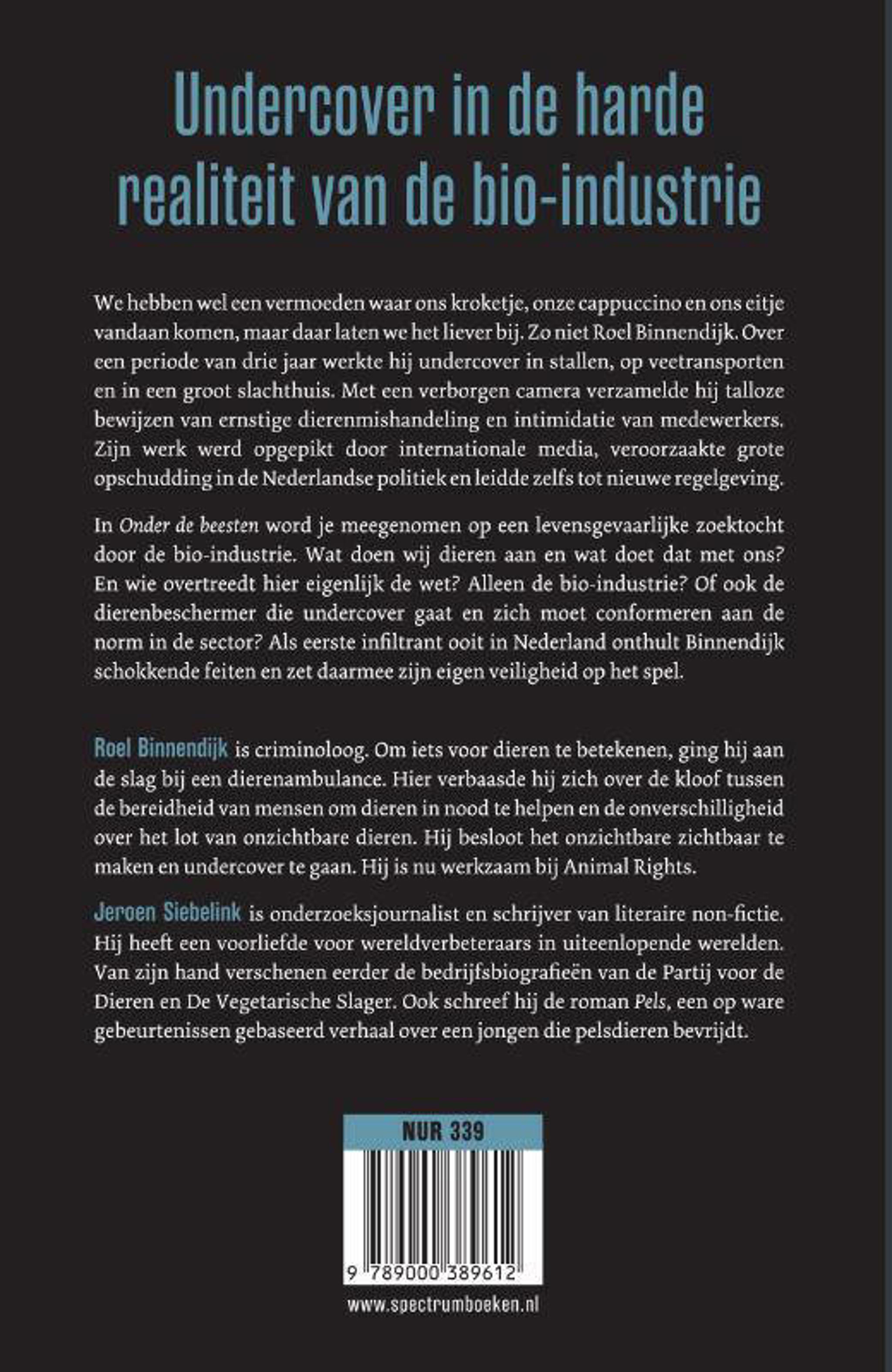 Jeroen Siebelink en Roel Binnendijk Onder de beesten | wehkamp