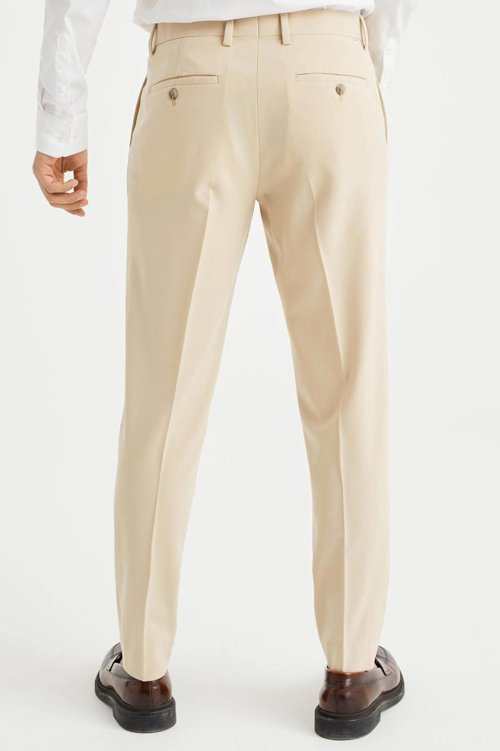 WE Fashion slim fit pantalon faded teak | wehkamp